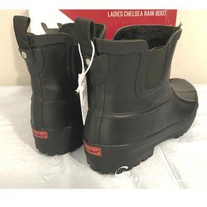 chooka | Shoes | New Chooka Womens Chelsea Memory Foam Rain Boots Black ...